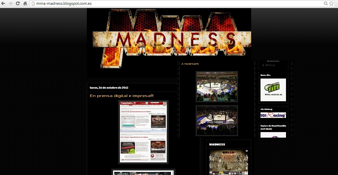 101Racing nuevo partner de MMA Madness - 101Racing, profesionales del ...
